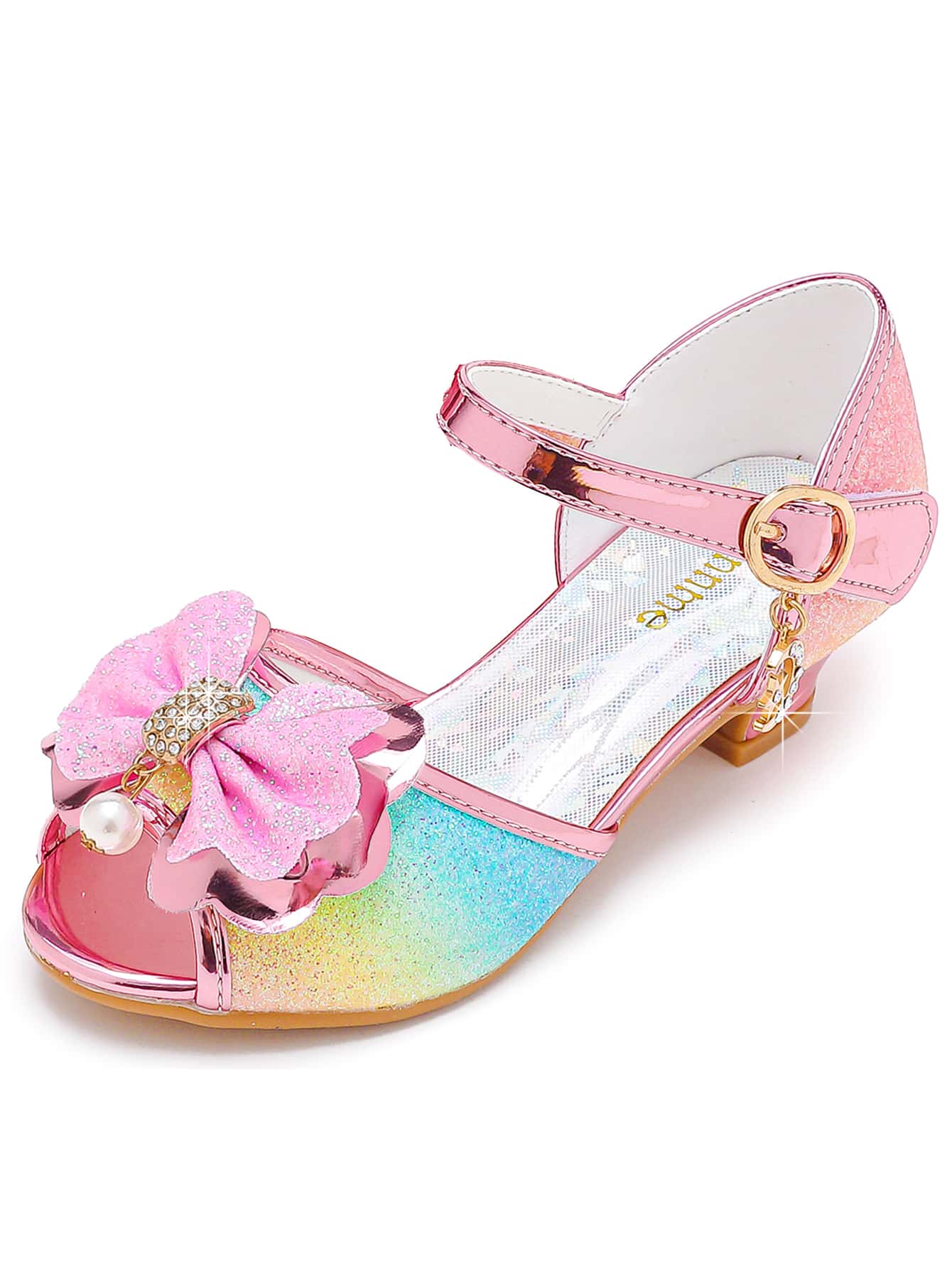 Dreamshoes Girls Wedding Sandals Low Heels Dress Shoes for Toddler ...