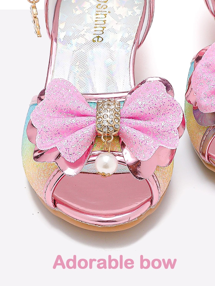 Dreamshoes Girls Wedding Sandals Low Heels Dress Shoes for Toddler ...