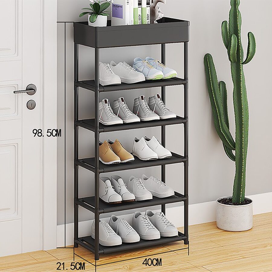 Six-layer assembled object storage shoe rack home assembled shoe rack ...