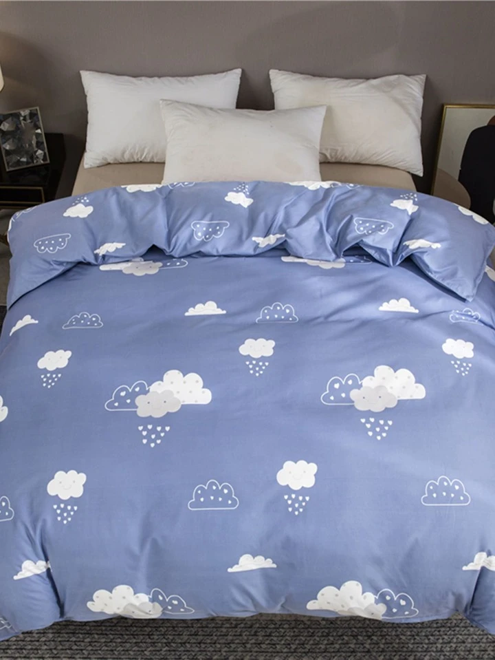 Light Blue And Coral Bedding