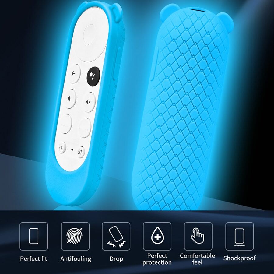 Silicone Cover For Tv Voice Remote Control, Compatible With Chromecast ...