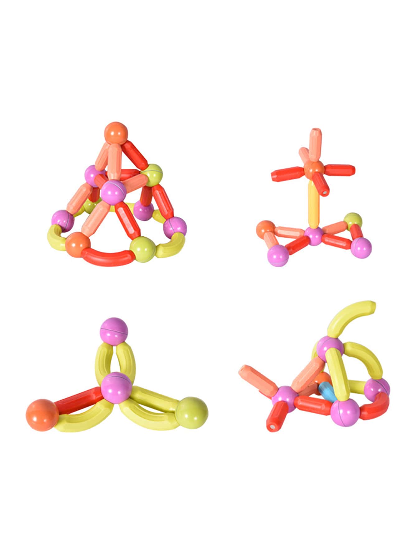 25pcs Magnetic Building Blocks Set, Educational Construction Toys, 3D ...