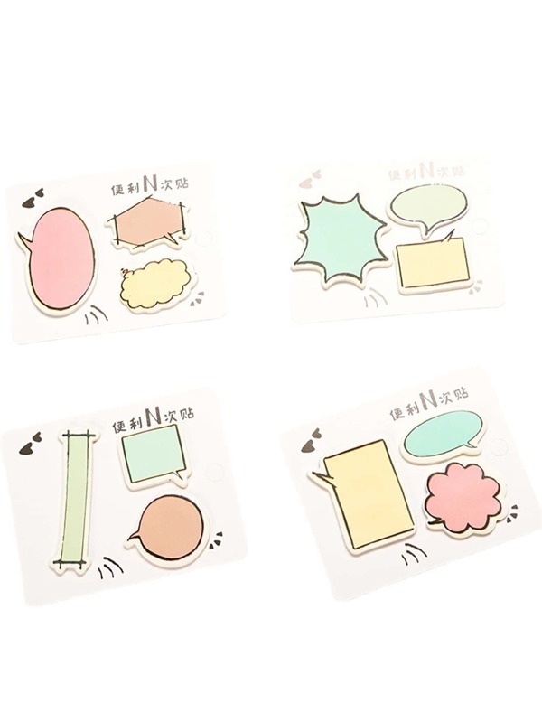 100 Sheets Creative Lovely Self-adhesive Sticky Notes/labels/tags For ...