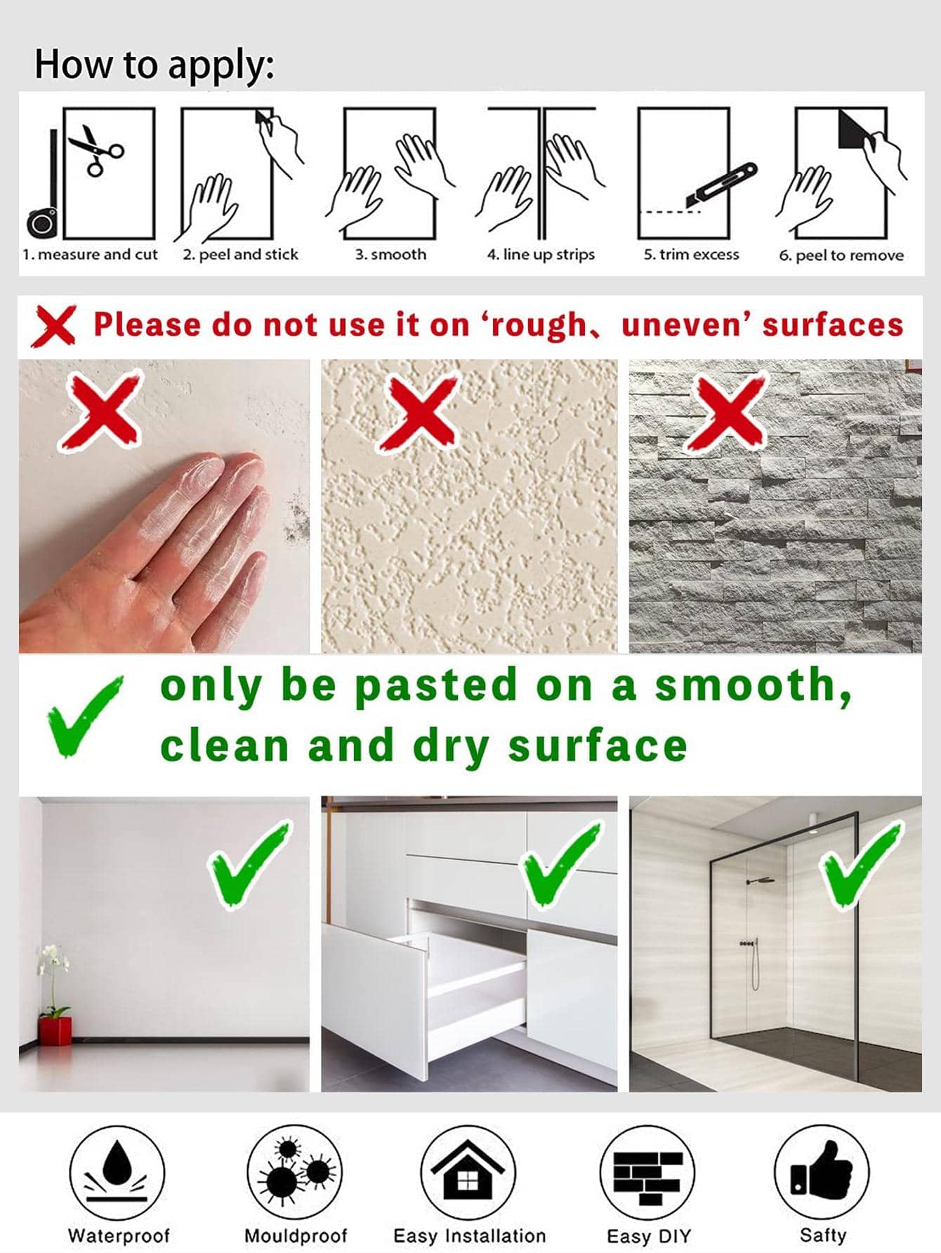 1pc White Vintage Woven Embossed Matte Texture Self-adhesive Wallpaper ...