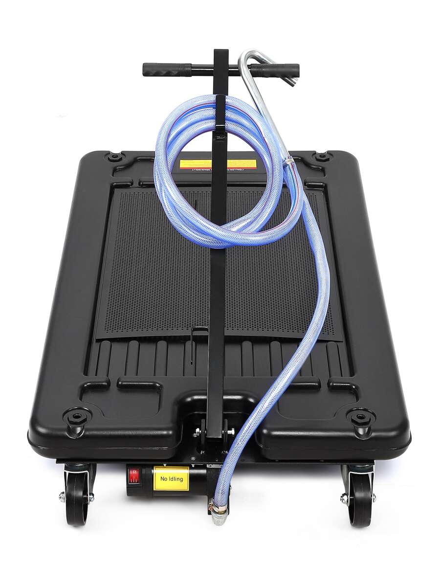 17 Gallon Electric Oil Drain Pan with 110V Pump & 8 Ft Hose, Low ...