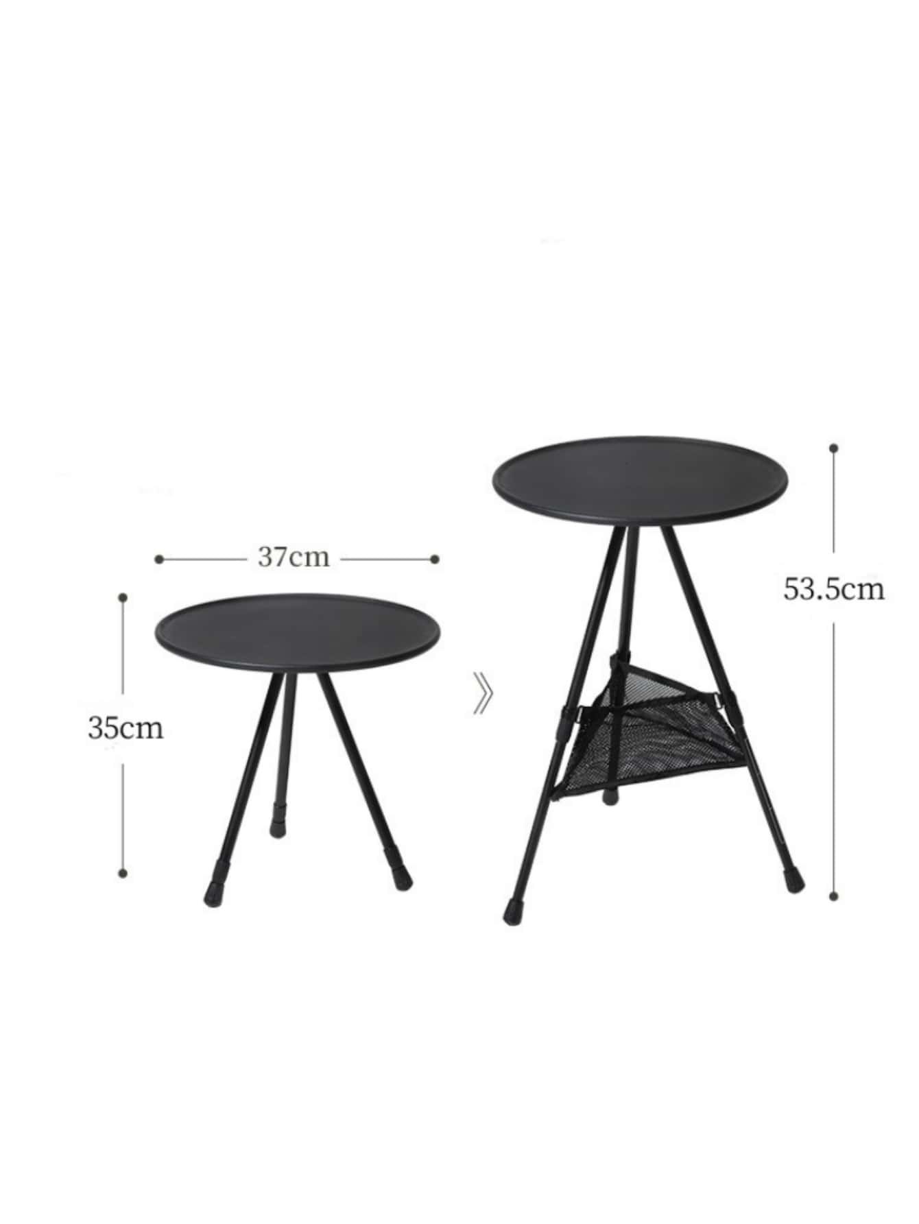 Outdoor Camping Portable Table, Lightweight Foldable Small Round Table ...