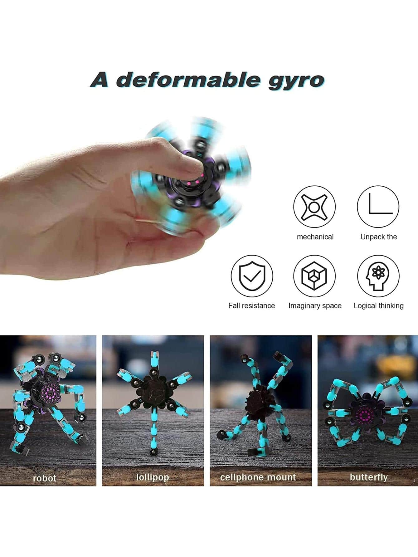 3 Fun Sensory Fingertip Spinning Toys Finger Spinning Toys Spinning Top ...