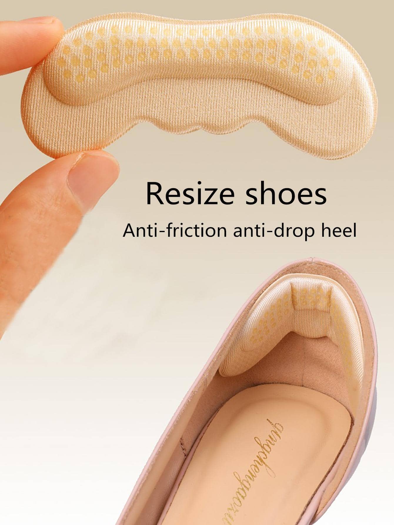 1pair Kids & Adults' Shoe Heel Sticker, Shoe Size Adjuster Half Insole ...