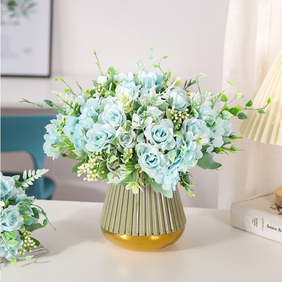 1pc simulation flower simulation rose dream corner rose palace French ...