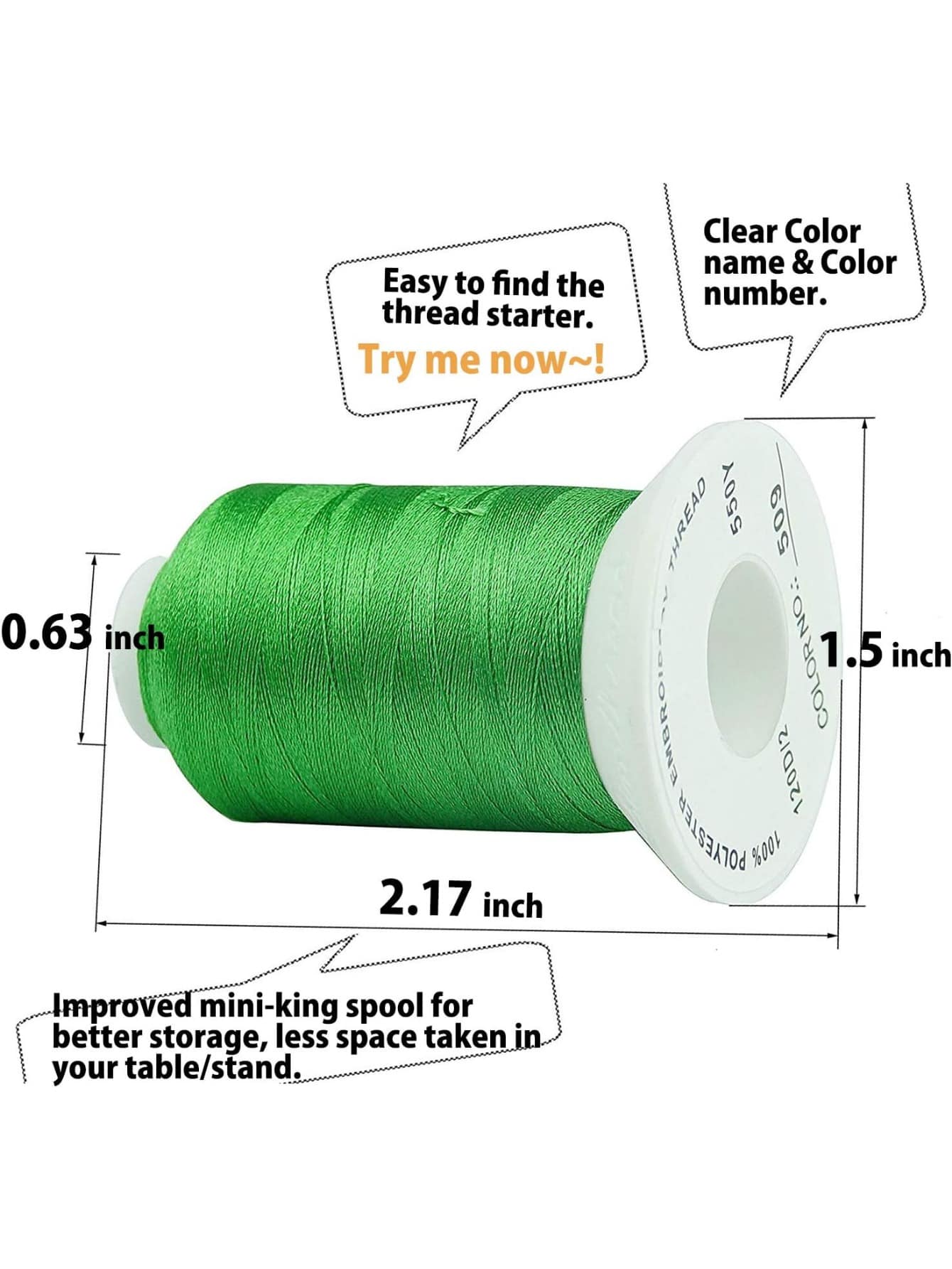 Simthread 63 Brother Colors Polyester Machine Embroidery Thread 1000M ...