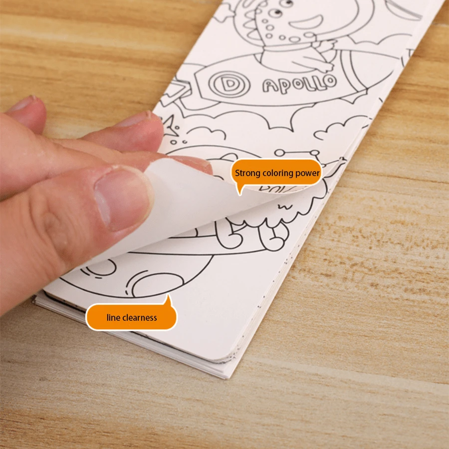 1 Set Watercolor Painting Book, Diy Doodle & Coloring Memo Pad, Instant ...