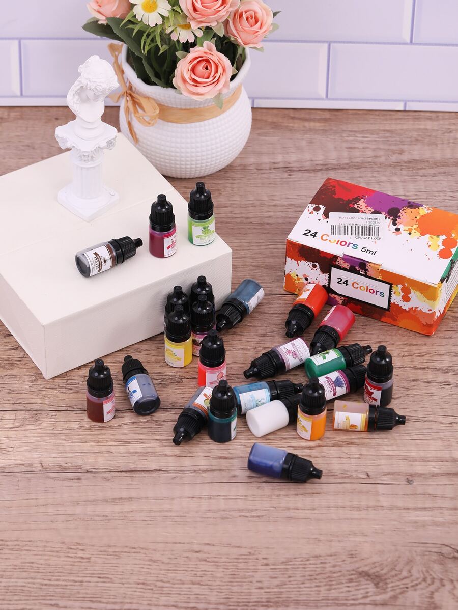 Diy Resin Glue High Concentration Dye Ink, Second Generation Color ...