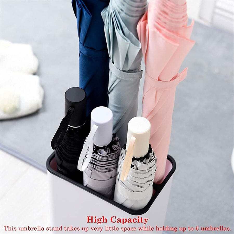 Small Umbrella Stand With Detachable Base, Holds 6 Umbrellas, Prevents ...