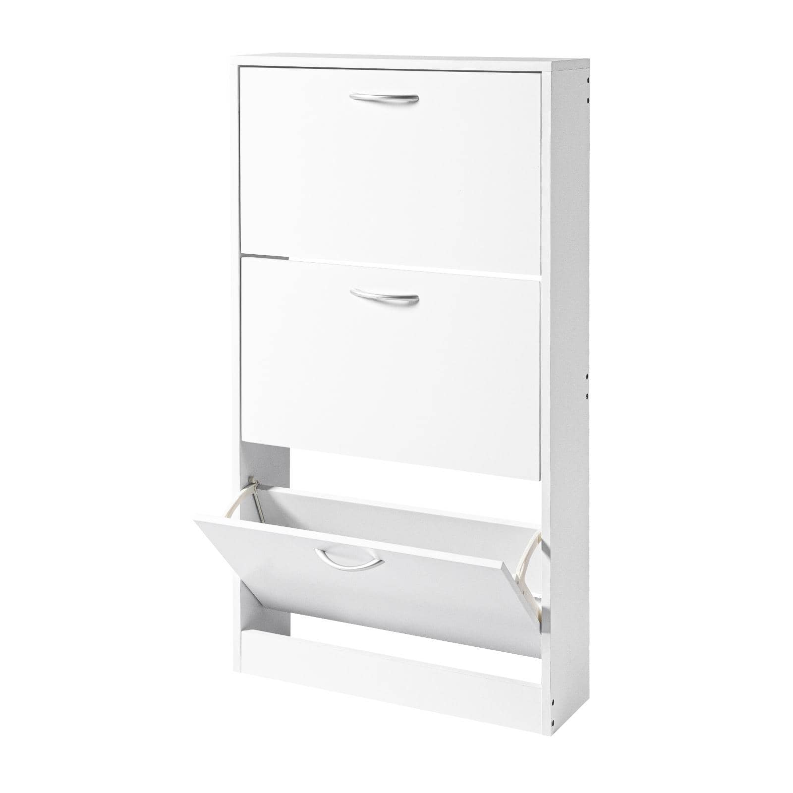 Veryke Shoe Cabinet With 3 Flip Drawers, Freestanding Shoe Cabinet ...