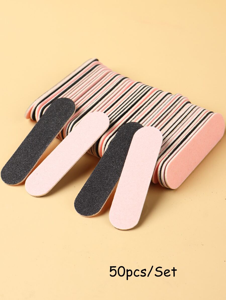 FULL BEAUTY 50Pcs Mini Nail File Set Buffing Files Trimmer Sanding ...