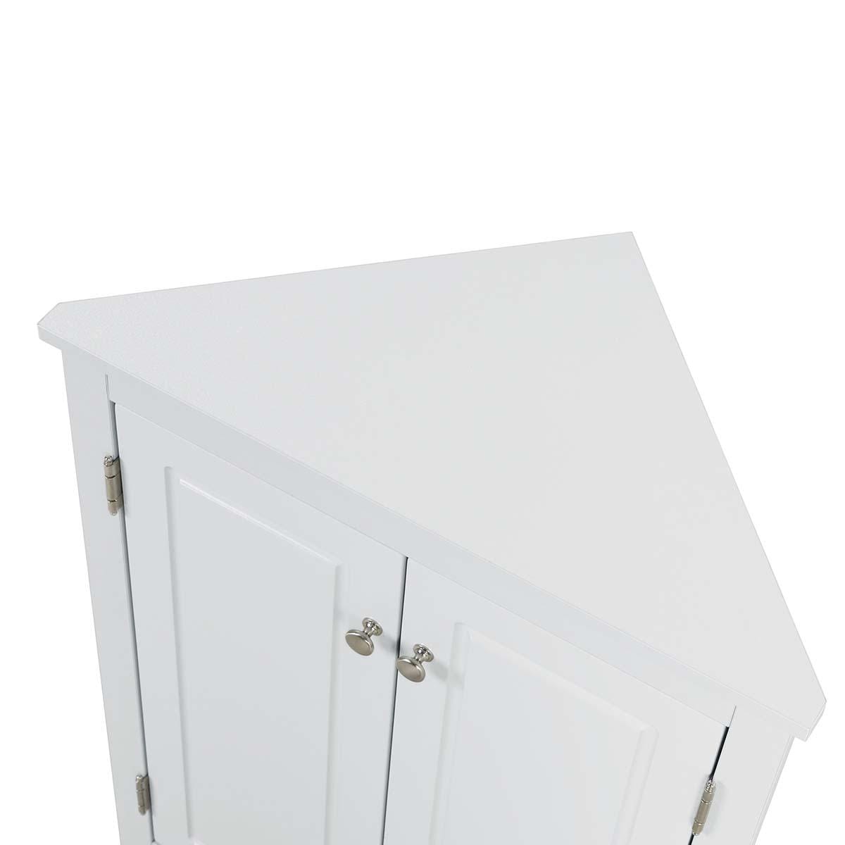Triangle Corner Cabinet,Modern Storage Cabinet with Barn Door Design ...