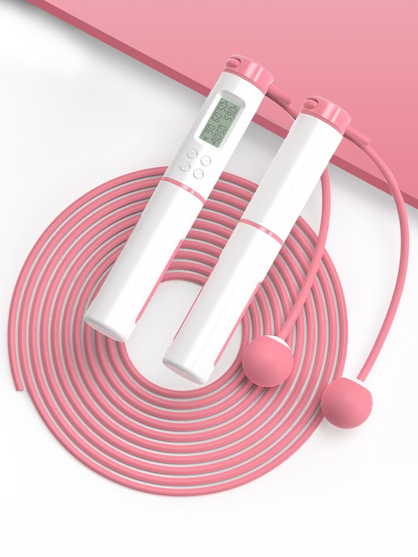 1pc Dual Purpose Cordless Steel Wire Jump Rope With Electronic Counter ...