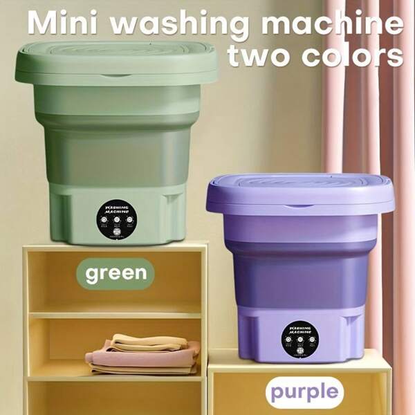 Portable Mini 8L Folding Fully Automatic Washing Machine, Multi ...