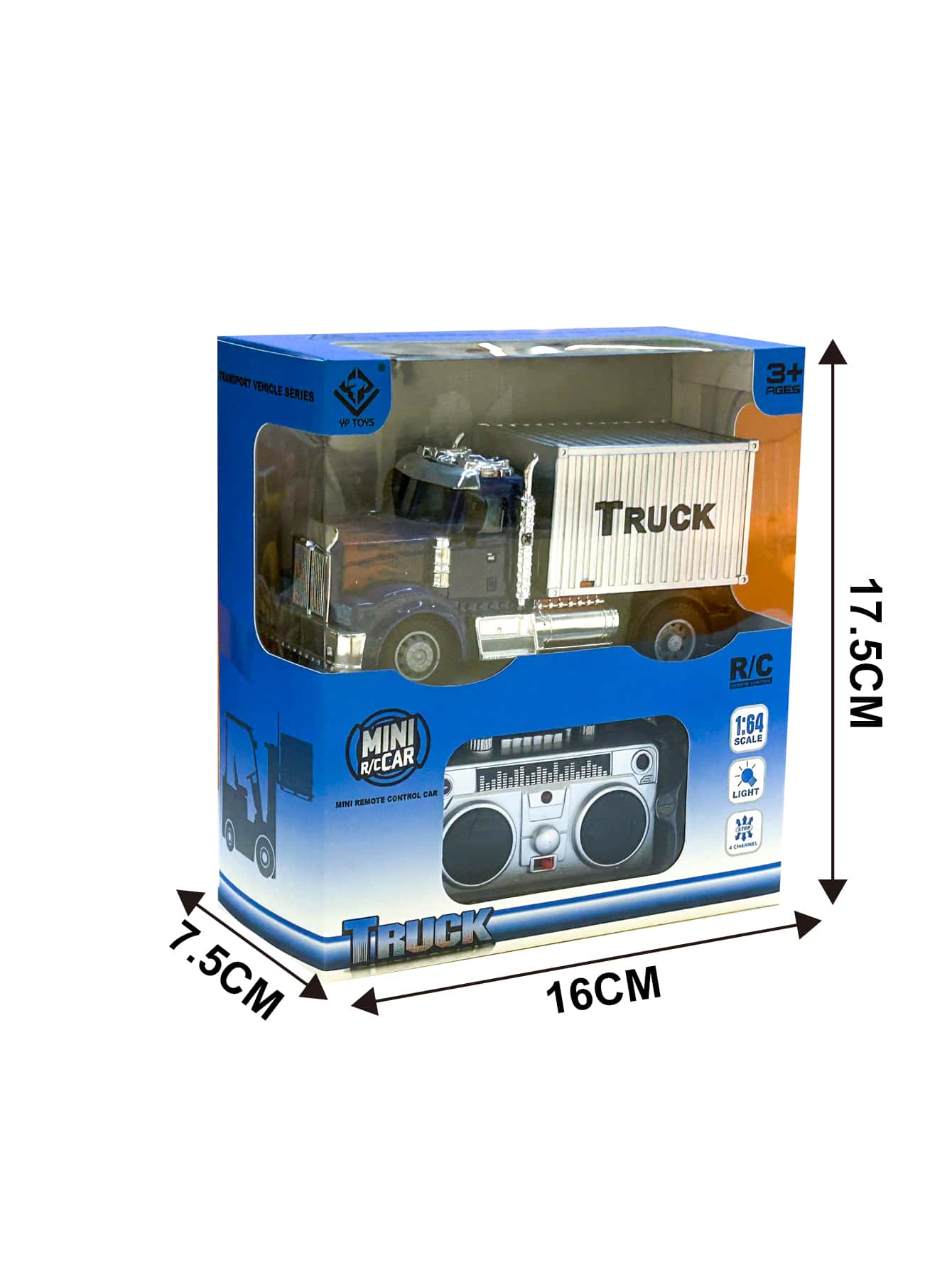 1:64 Scale 4ch Remote Control Transport Container Truck, 57% OFF