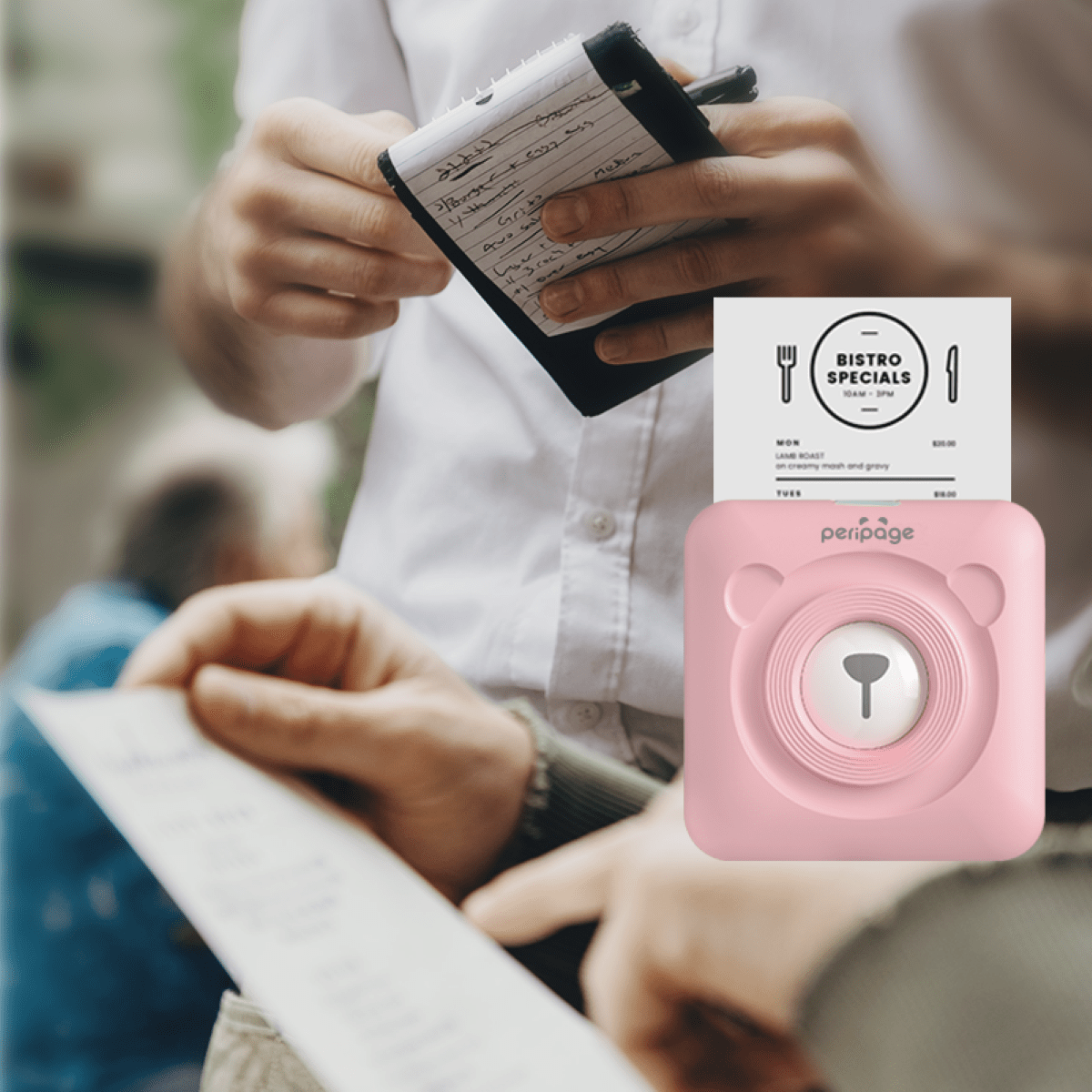 1pc Mini Wireless HD Model 304dpi Portable Printer Photo Printer ...