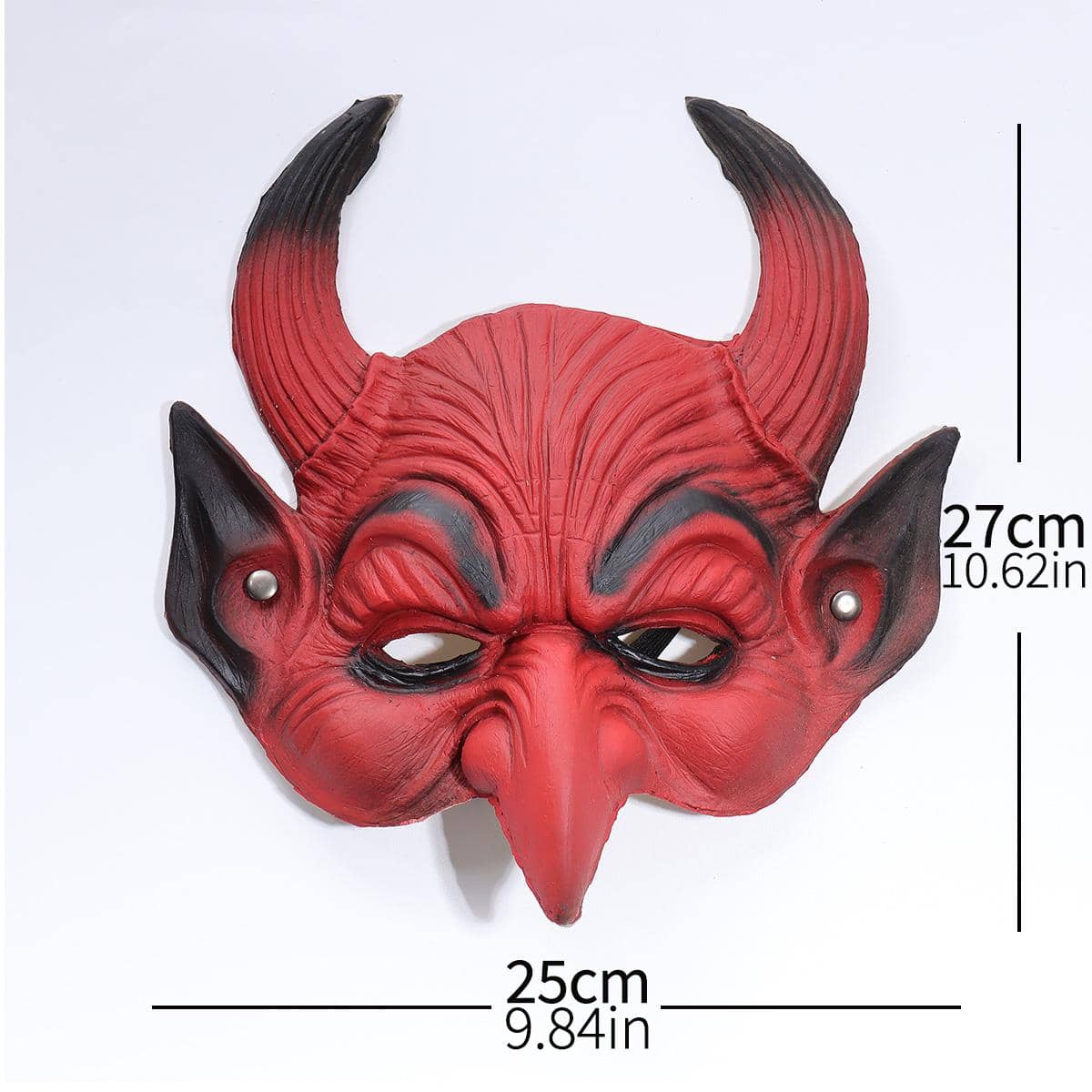 1pc Red Devil Half Face Mask | SHEIN USA