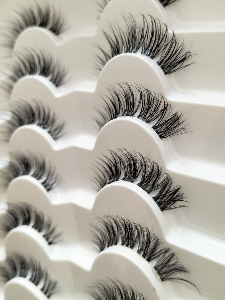 Purple Butterfly False Eyelashes, Natural, Thick, Long Length ...
