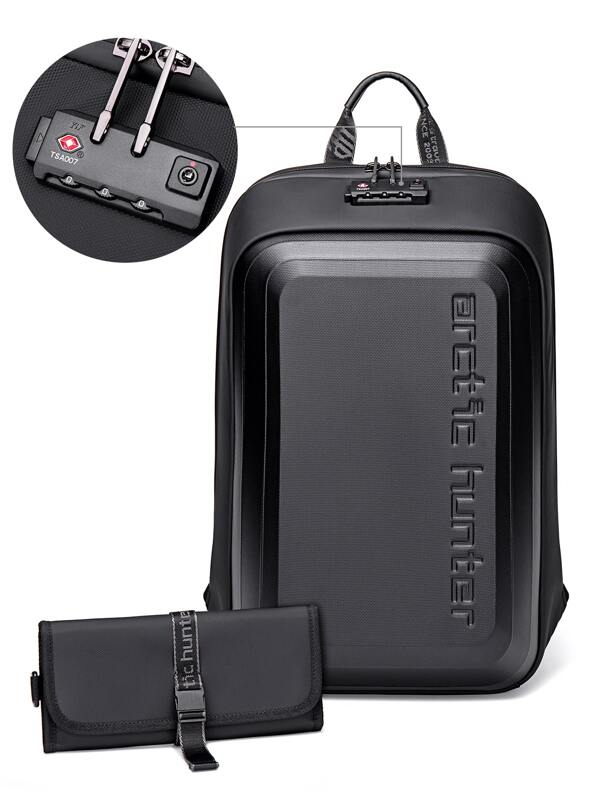 15.6inch Hard Shell Laptop Backpack, Anti-Theft Waterproof Business ...