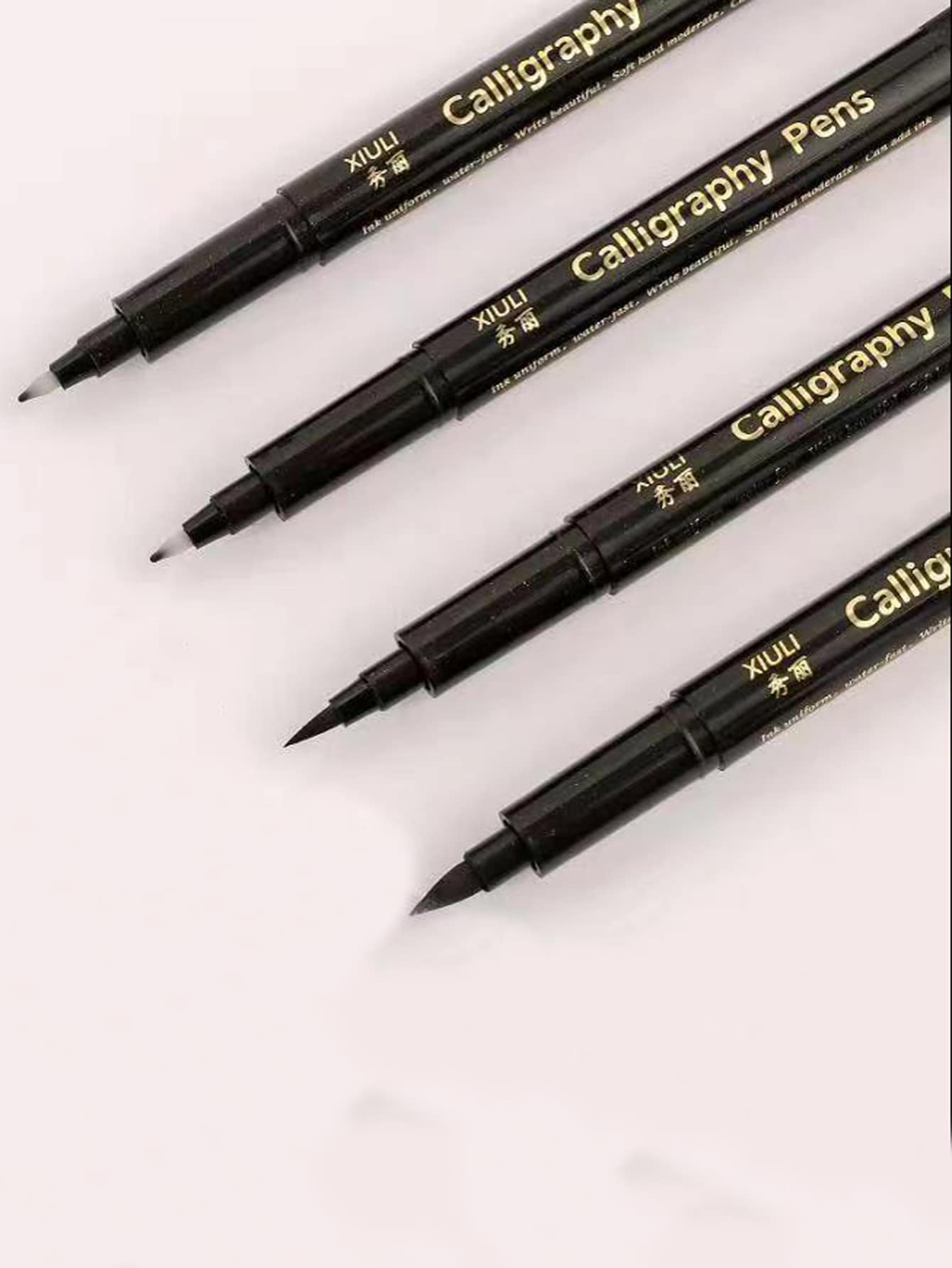 4pcs/set Calligraphy Brush Pen For Script Practicing, Signatures, Traditional Chinese, And Line ...