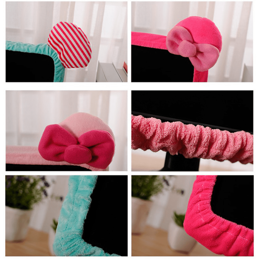 Cat bow LCD monitor dust cover protective cover monitor cover computer ...