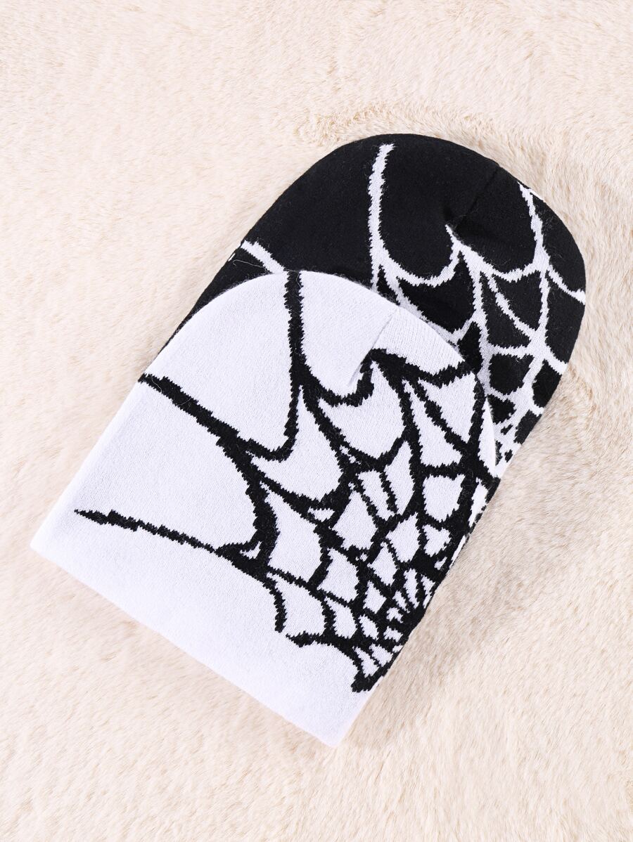 2 PCS Y2K Hat Elastic Foldable Women Trend Knit Hat Warm Graphic ...