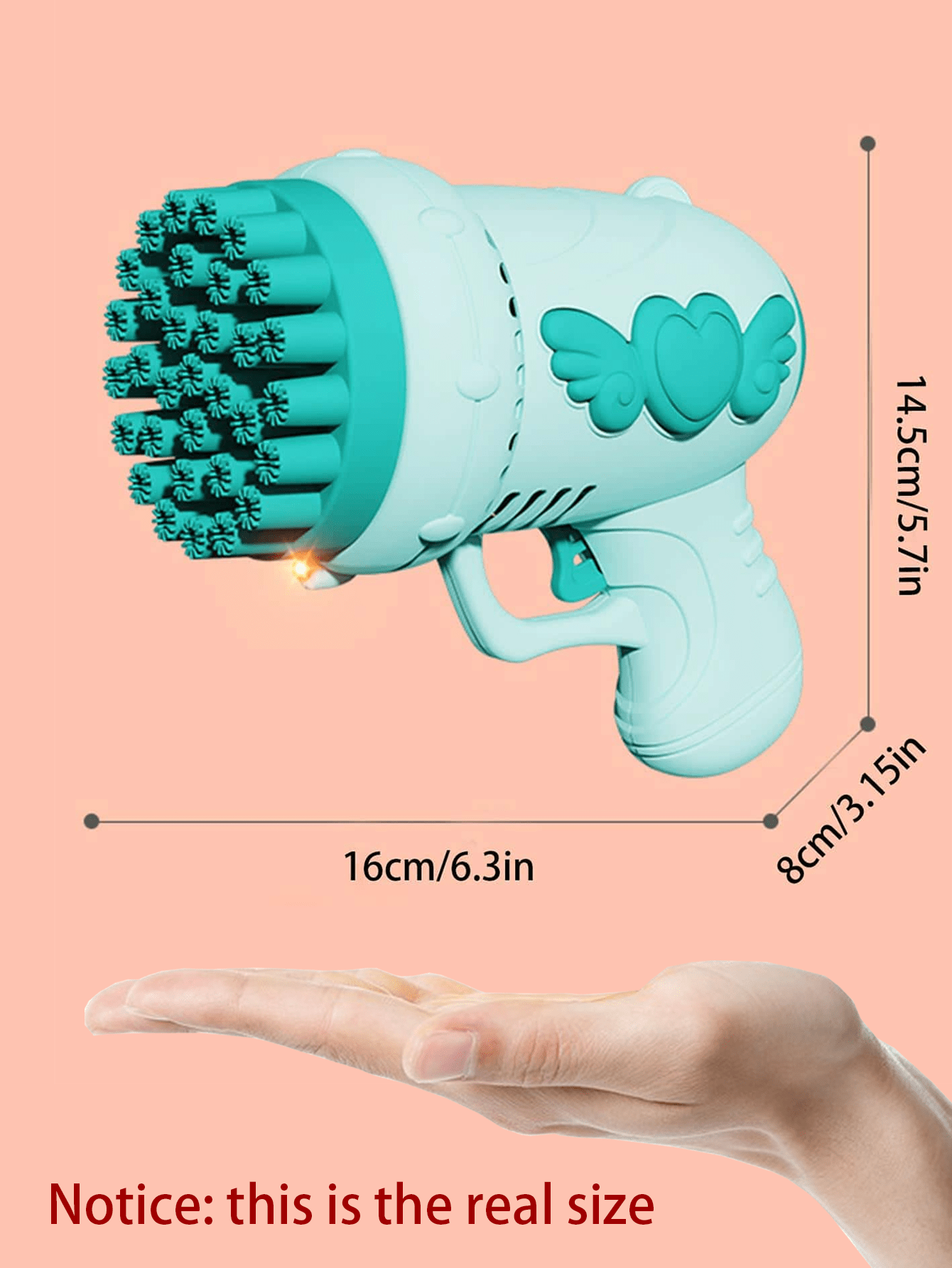 32 Holes Gatling Soap Bubble Machine Water Gun Bubble Rocket Launcher ...