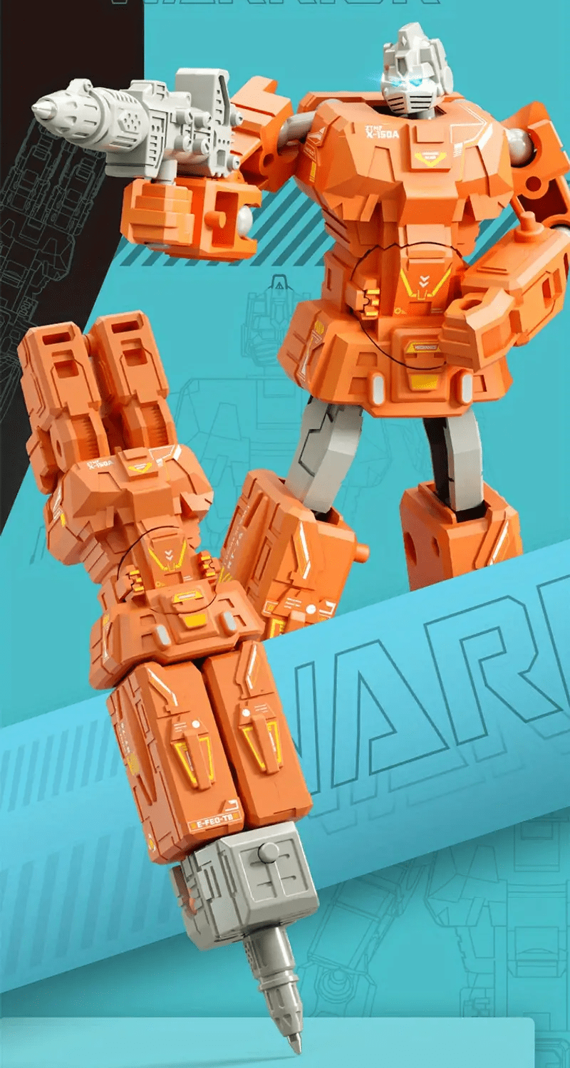 1pc Children's Robot Transforming Pen 2-in-1 Creative Stationery ...