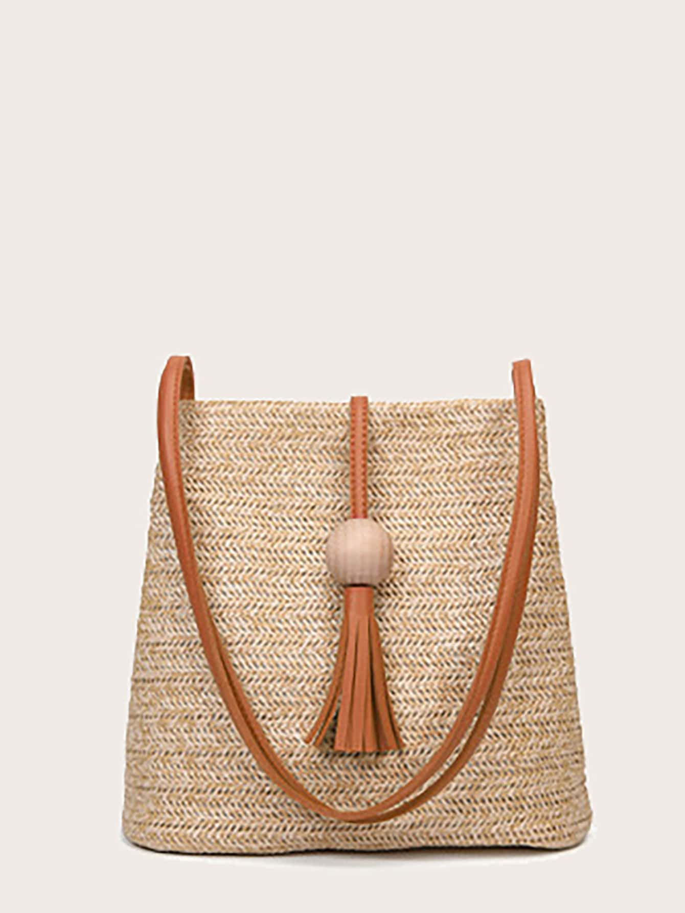 South Korea Official Website The Same Casual Single Shoulder Straw Bag ...