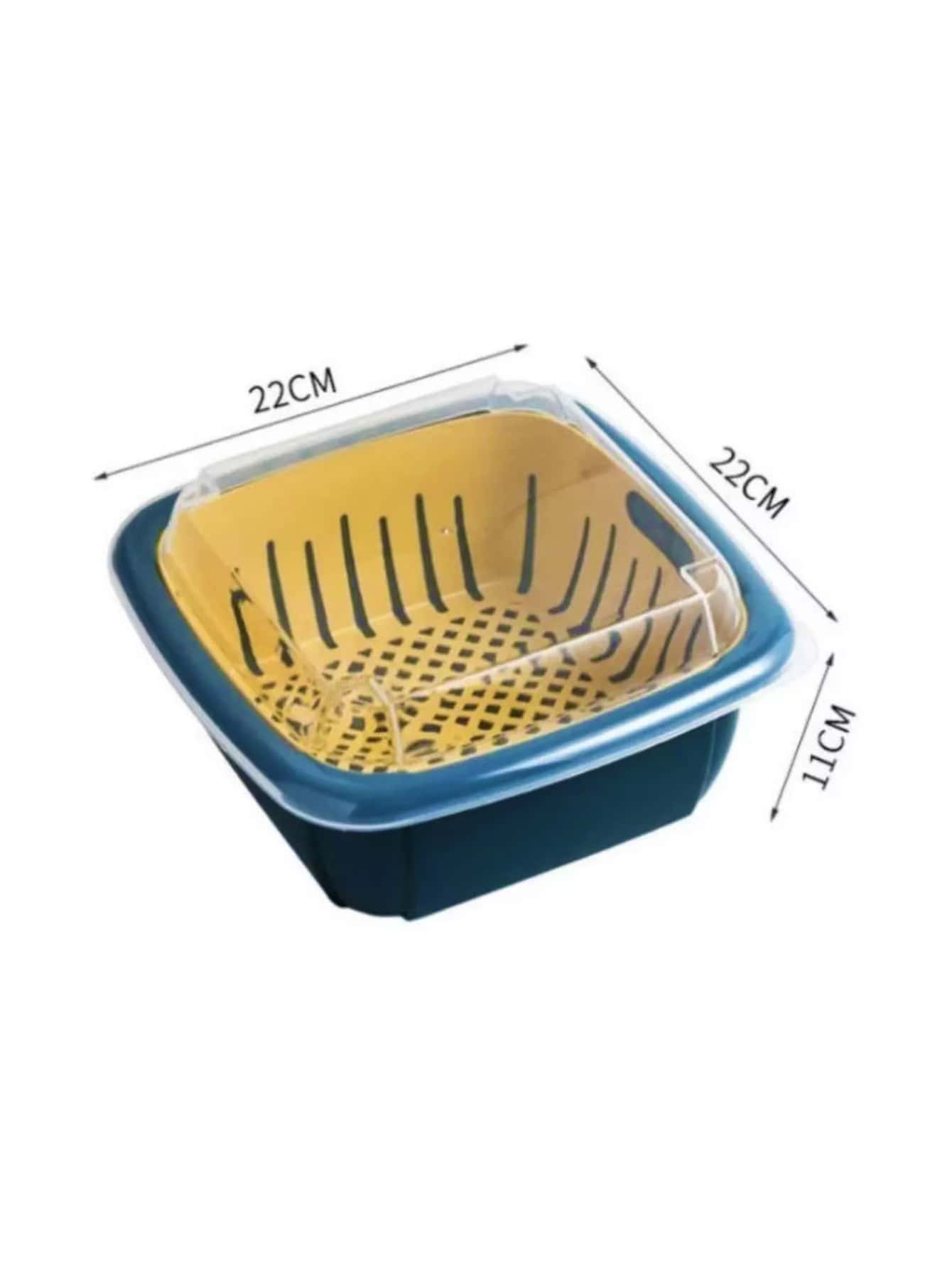 Recipiente para trastes Con Base Con Colador Y Escurridor 2 En 1 Traste ...