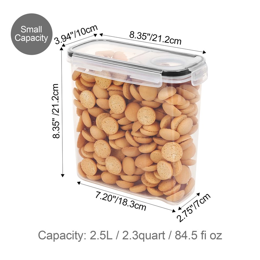 Vtopmart Cereal Storage Container Set, BPA Free Plastic Airtight Food ...