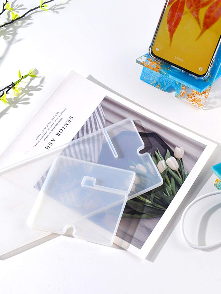 Diy Phone Stand Mold, Silicone Mold For Epoxy Resin Phone Holder With Mirror Finish, Desktop ...