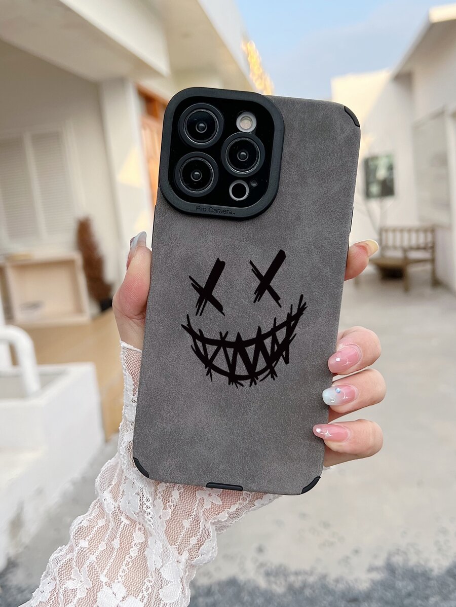 Smiling Face Print Phone Case | SHEIN USA