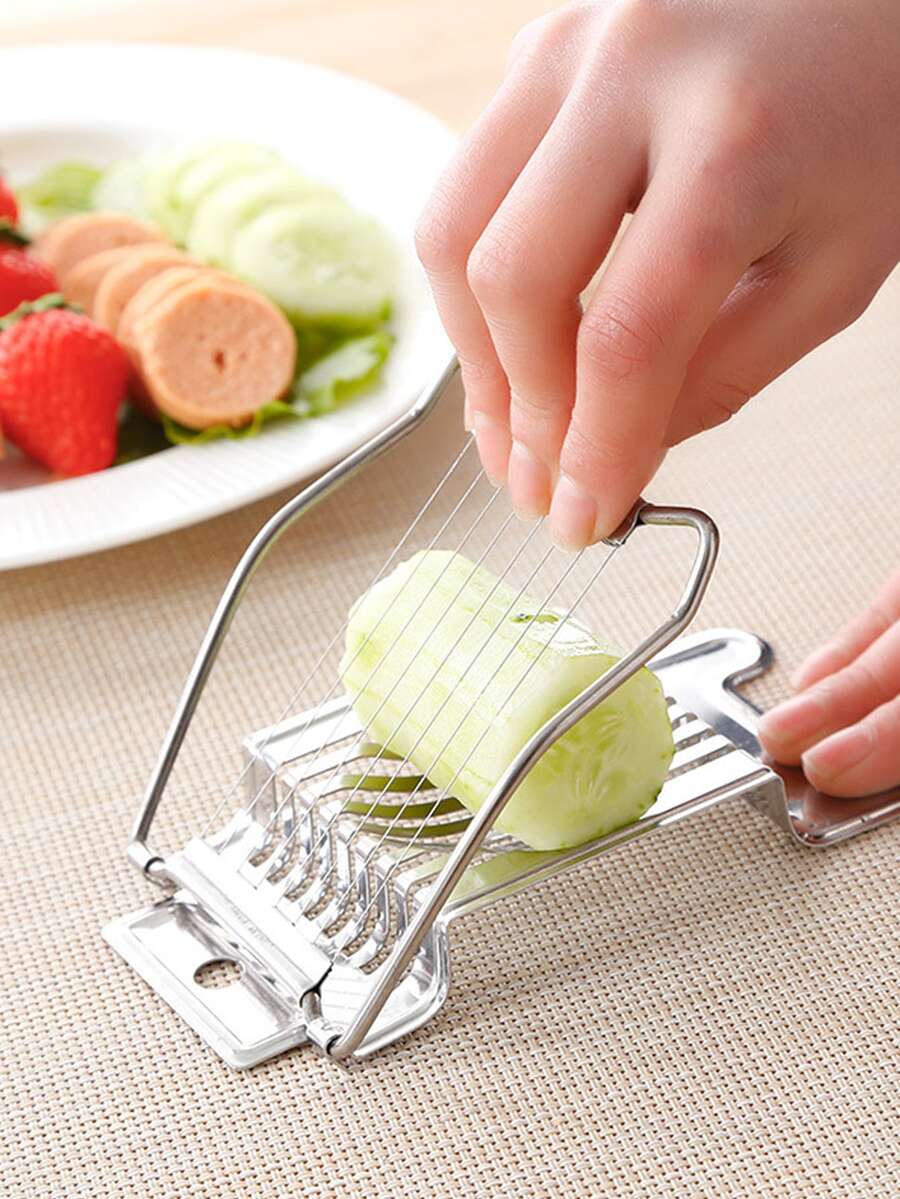 Stainless Steel Egg Slicer With Multiple Cutting Patterns For Kitchen ...