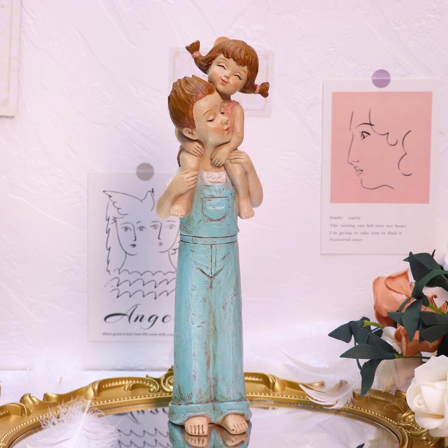 Mother Daughter Statue, Home Decor Sculpture Mother Daughter Figurines ...