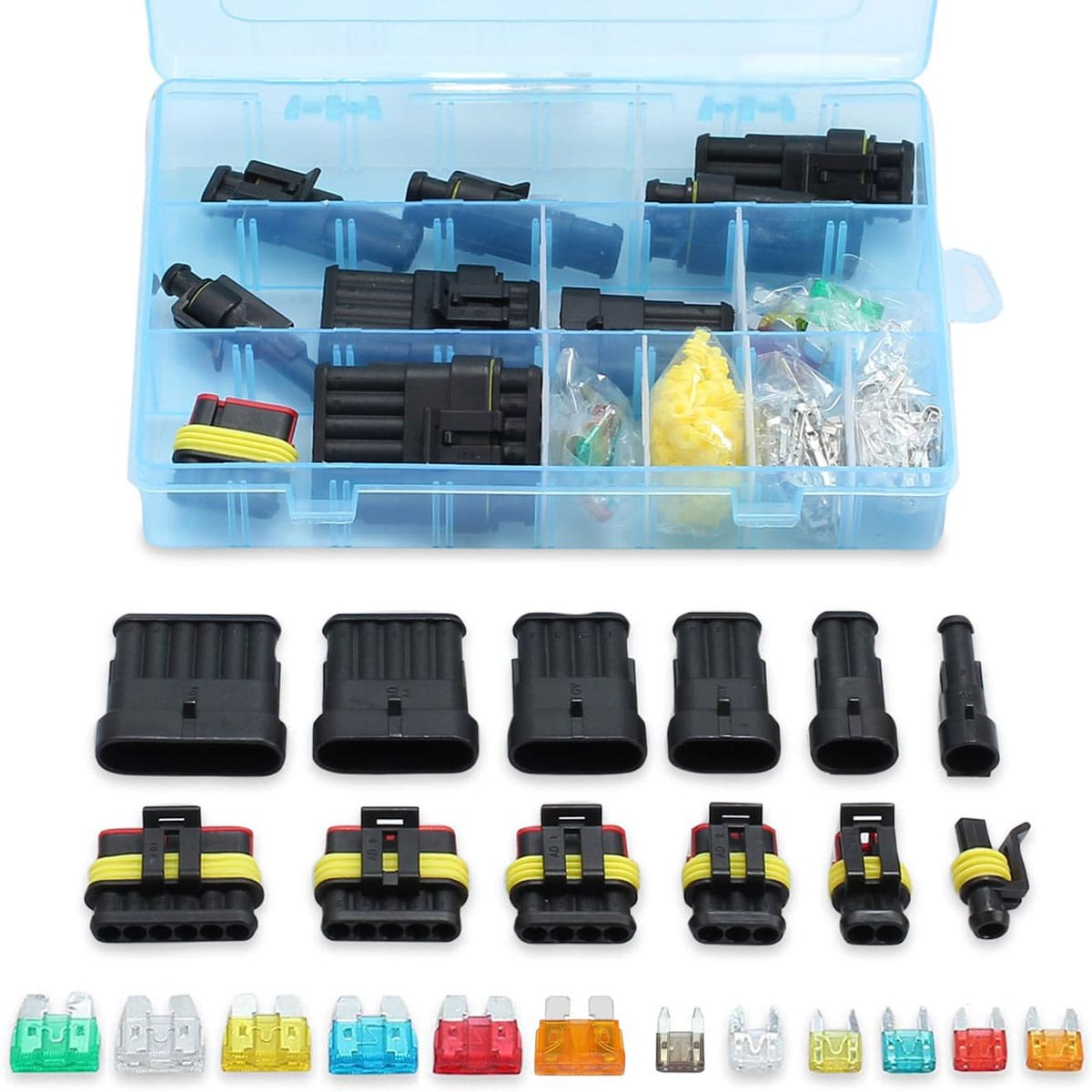 1 2 3 4 5 6 Pin Car Waterproof Electrical Terminal Wire Connector ...