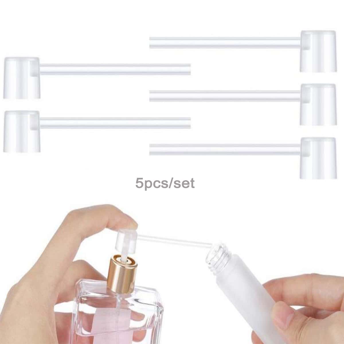 5pcs Portable Perfume Bottles Transfer Tool, Pump Dispenser For Perfume ...