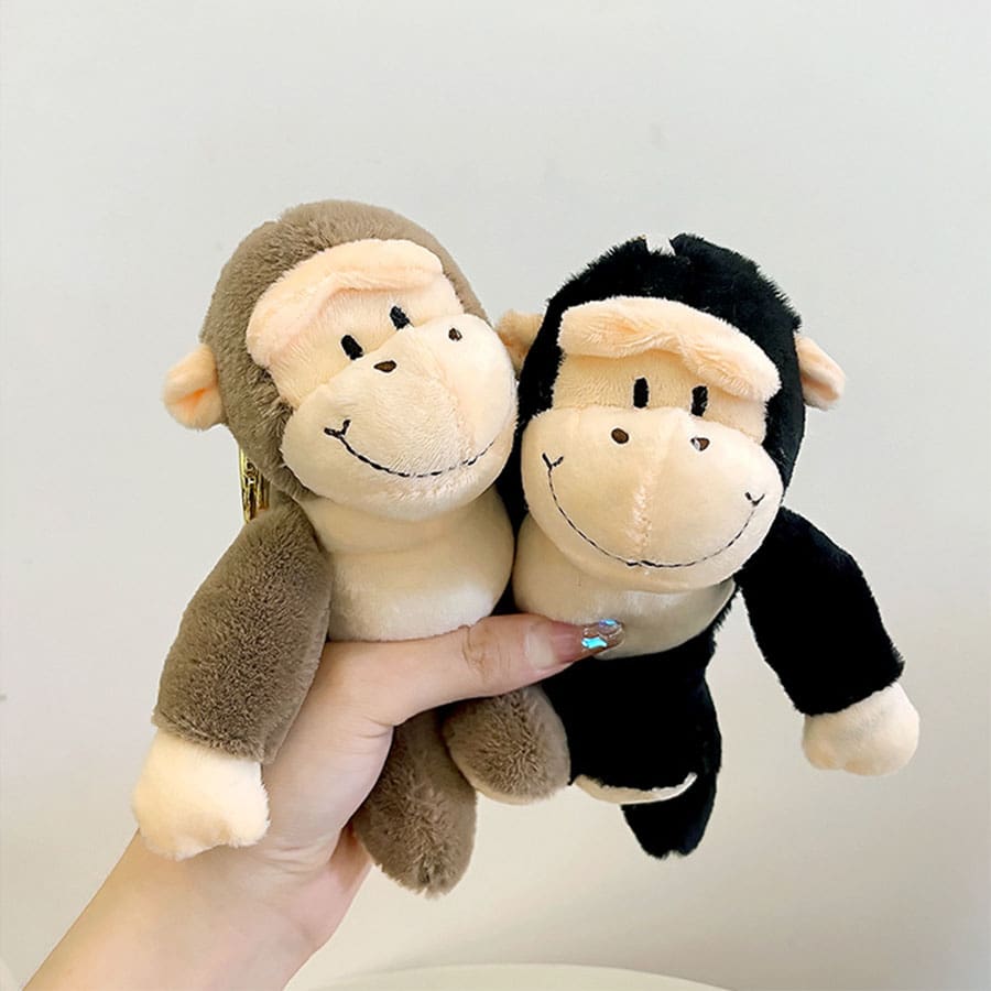 Cute 1pc Cartoon Monkey Keychain Plush Toy For Car Key, Backpack ...