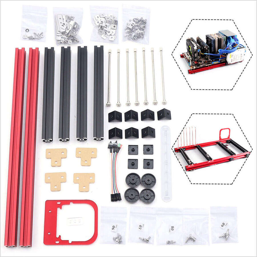 ATX PC Test Bench Frame Chassis Support DIY Motherboard Open Cooling ...