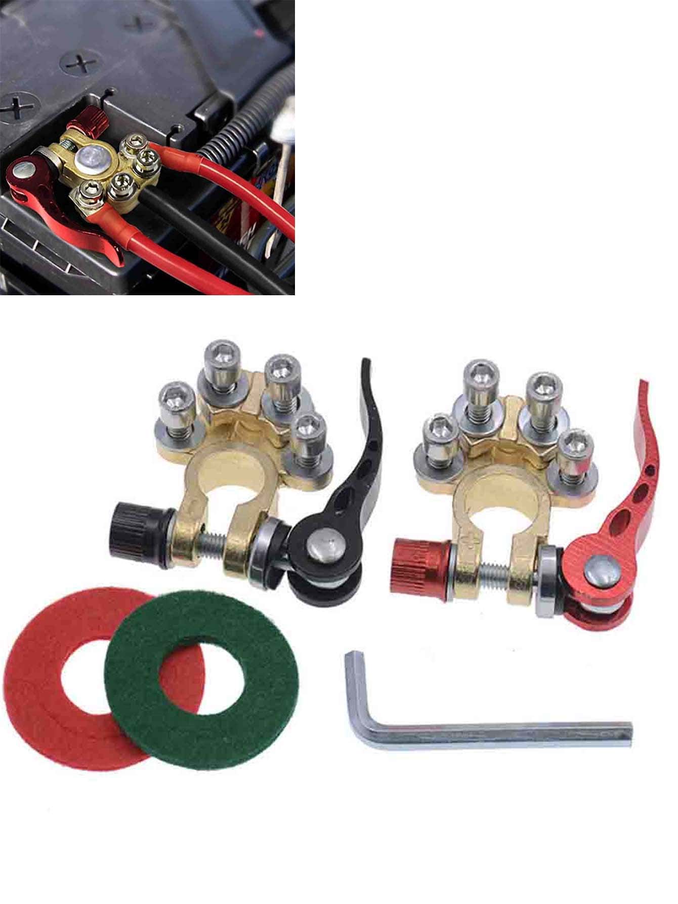 1pair 12V 24V Car Battery Terminal Clamp Connector | SHEIN USA