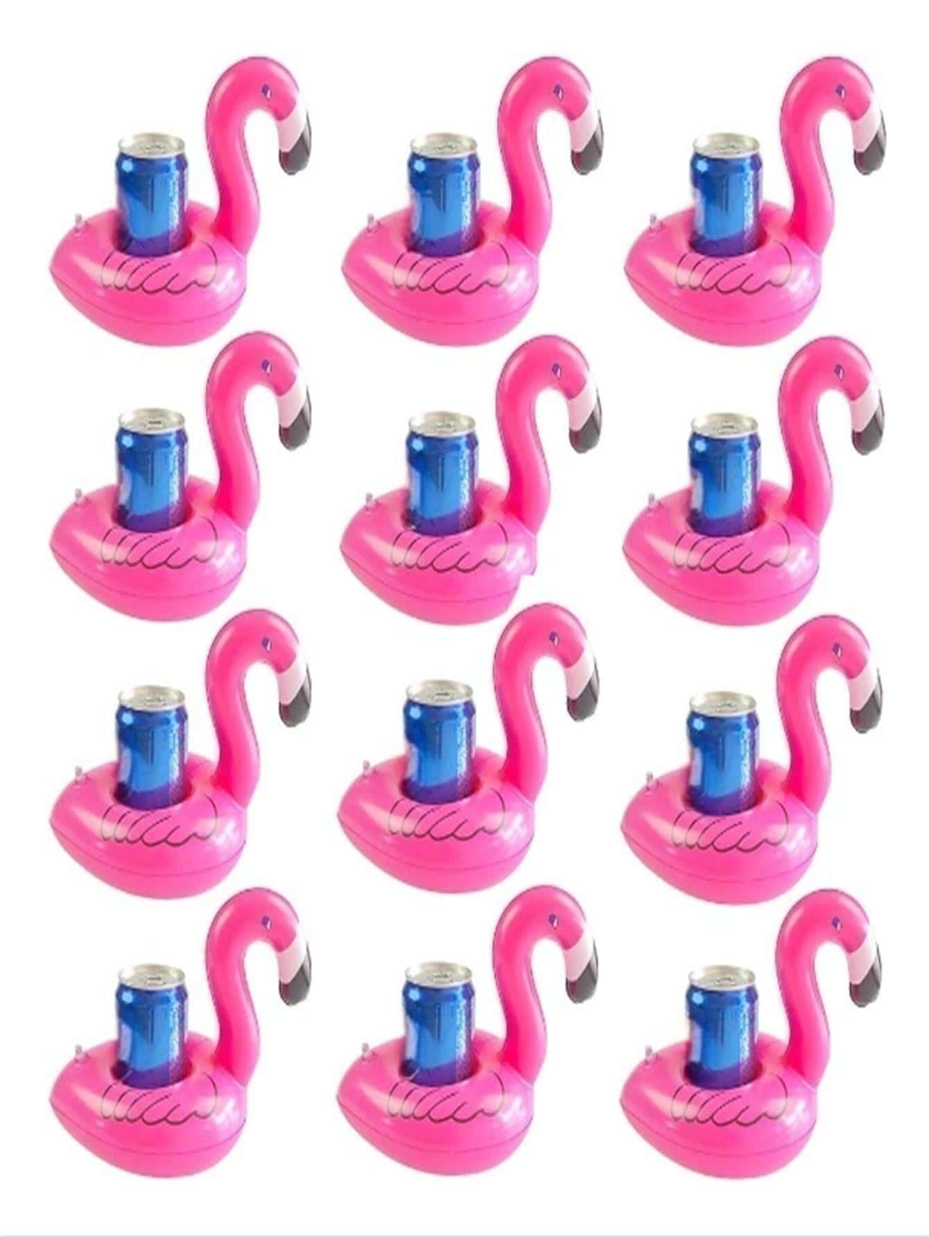 Inflatable Floating Flamingo Drink Rack Sport 12 Packs Pool Floating ...