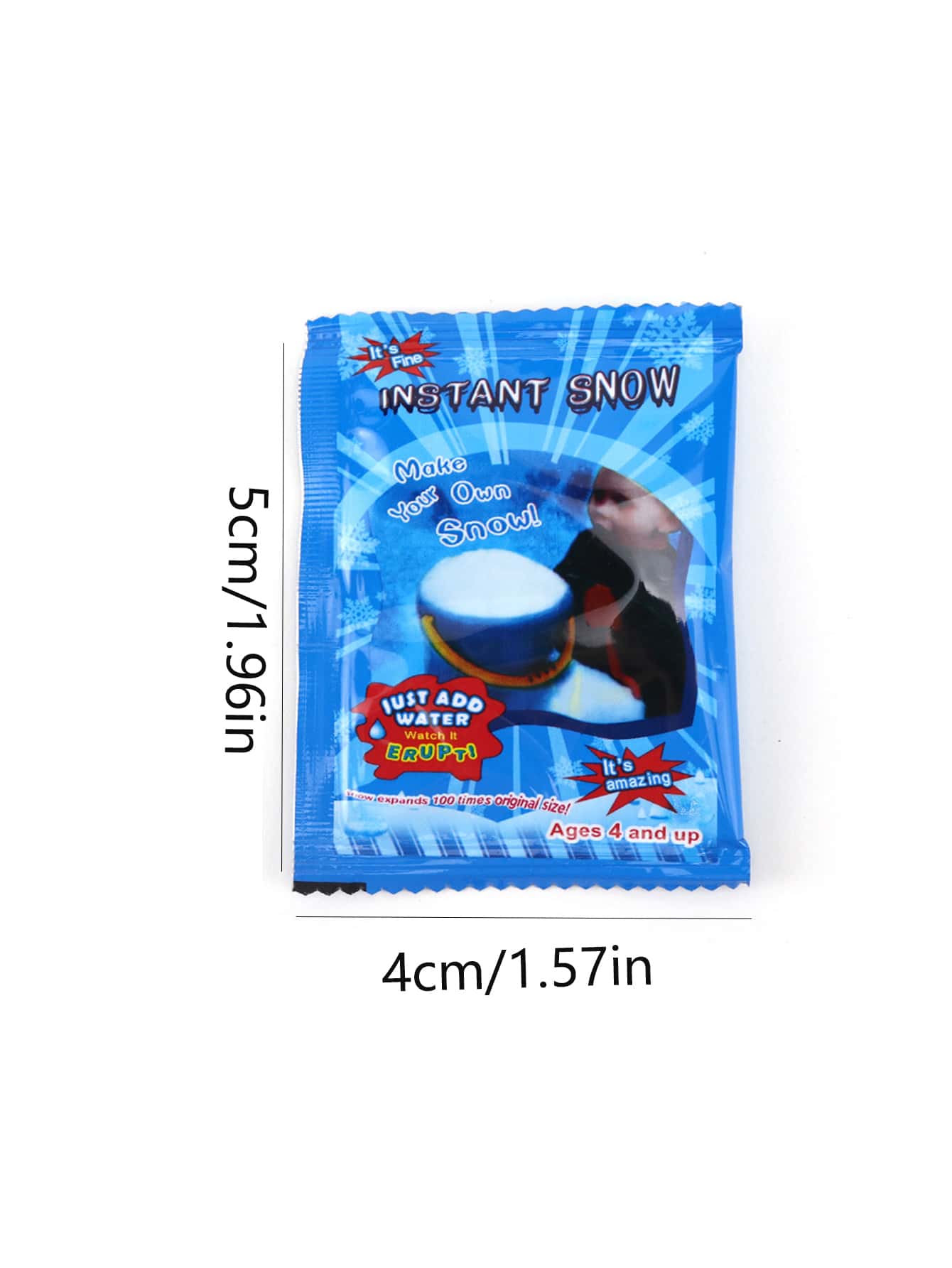 Bag Of Artificial Snow Powder For Kids: Non-melting Instant Snow With ...