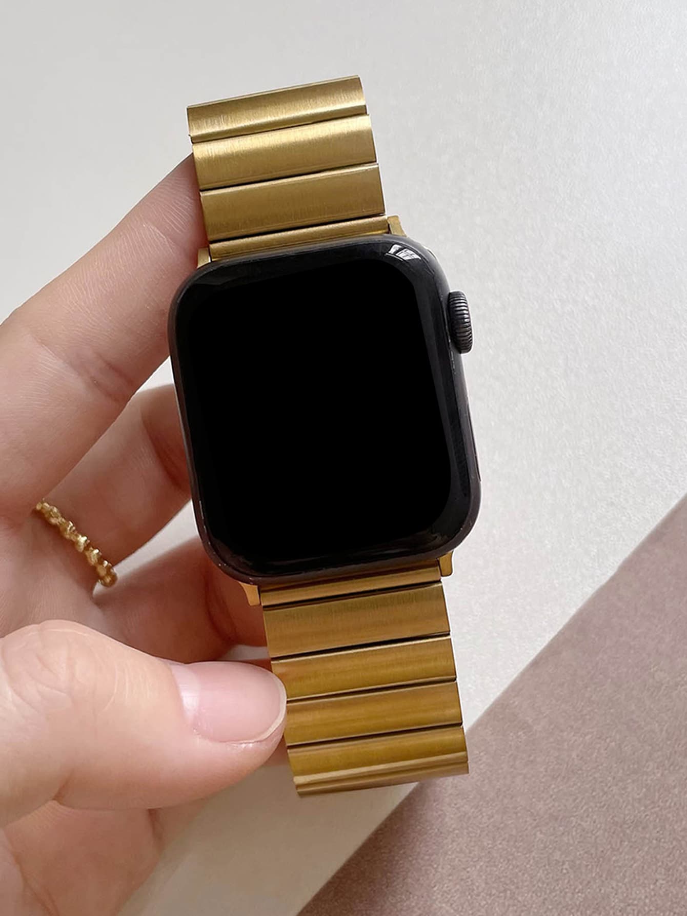 Bamboo Stainless Steel Watch Band Compatible With Apple Watch | SHEIN USA
