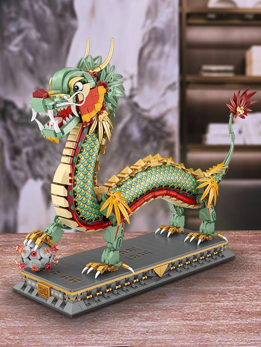 LOZ Dragon Shaped Adult Building Blocks Set | SHEIN