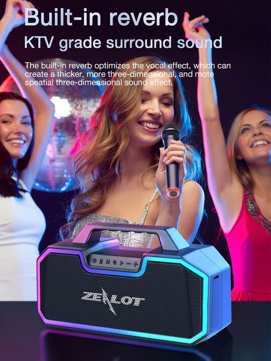 Zealot S57 60W Portable Wireless Speaker Loud Wireless Speaker with ...