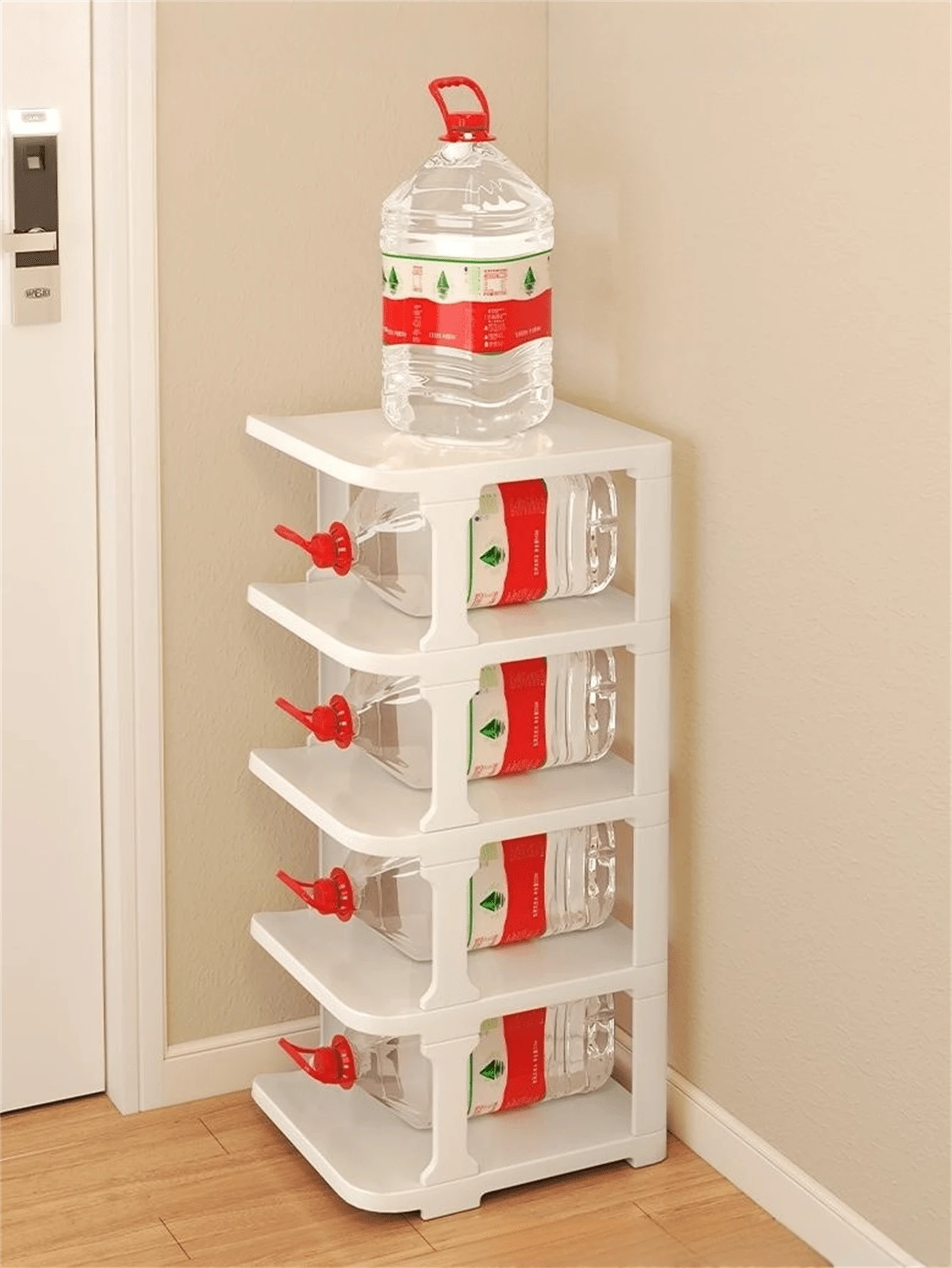 Black Multi-layer Shoe Organizer Rack For Doorway, Narrow Cabinet With ...